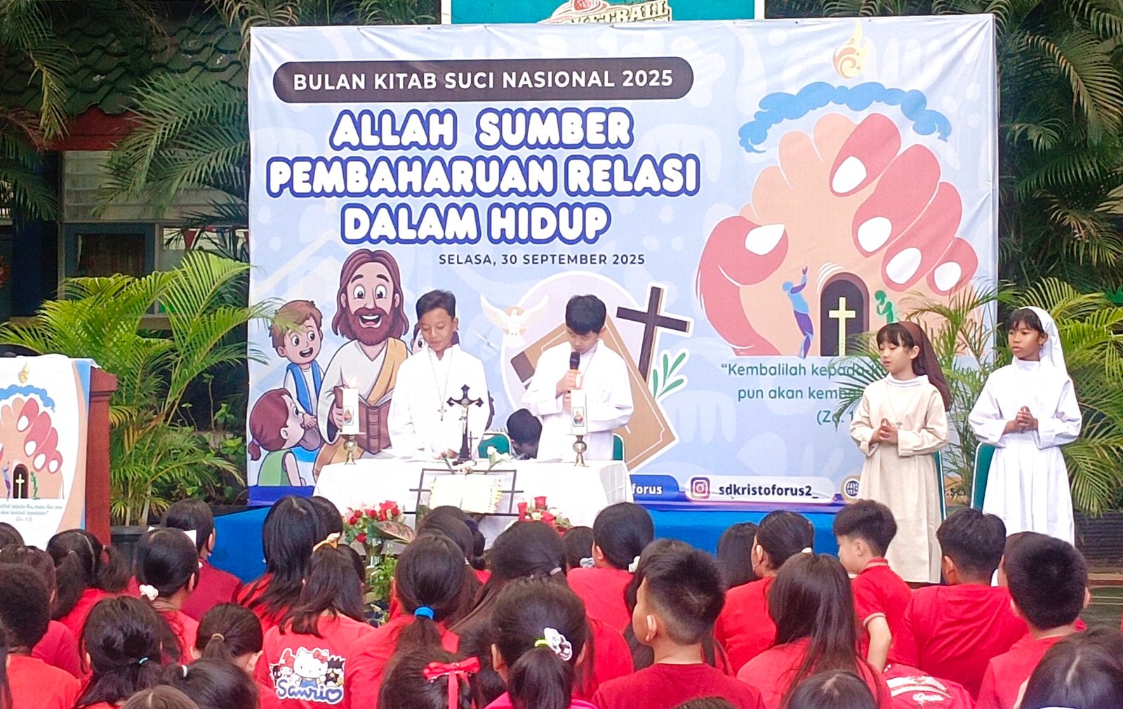 KEREN! Siswa SD Santo Kristoforus II Pimpin Ibadah Pembukaan BKSN 2025 ...
